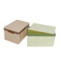 China Multiscene Collapsible Storage Bins With Lid , Silk Road Enterprise Durable Foldable Plastic Bins for sale