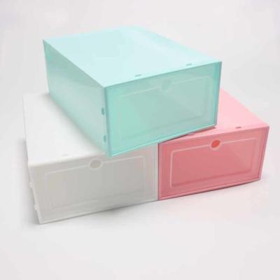 China ODM Foldable Household Shoe Box Multiscene Use Stackable Assembled Space Saving for sale