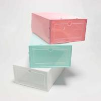 China Portable Lidded Household Shoe Box With Magnetic Collapsible Weight 0.225kg for sale