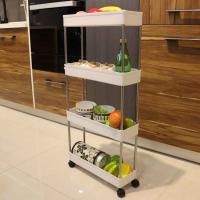 China Silk Road Enterprise Folding Utility Home Storage Carts 4 Tiers Odorless Multifunction Durable for sale