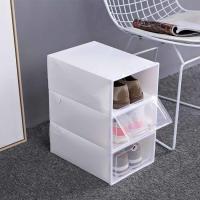 China Multiscene Use Rectangle Household Shoe Box For Sneakers Storage Dustproof Odorless for sale