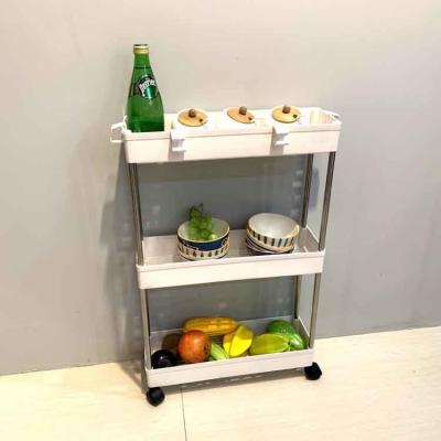 China Flexible Narrow Wire Rolling Carts With Fixed Wheels For Tableware Storage Portable for sale