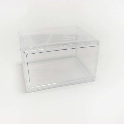 China Silk Road Enterprise Odorless Household Shoe Box For Sneakers Storage Stackable Transparent for sale
