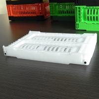 China Camping Plastic 120mm Foldable Vegetable Crates With Handle for sale