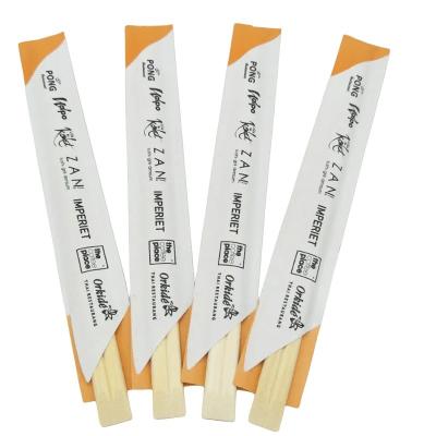 China Paper Wrapped Disposable Tensoge Bamboo Sticks Sushi Chopstick Stocked 210mm/240mm*4.8mm with 1 for sale