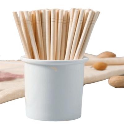 China Paper Sleeve Packing Disposable Round Chopsticks with 100% Natural Moso Bamboo Material for sale