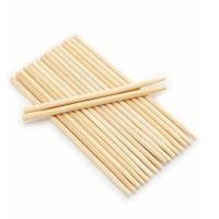 China 100% Natural Moso Bamboo Disposable Round Chopsticks Customer's Logo and Packing Customizable for sale