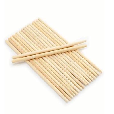 China 100% Natural Moso Bamboo Disposable Round Chopsticks Customer's Logo and Packing Customizable for sale