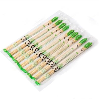 China Stocked Eco-friendly Disposable Bamboo Chopsticks with Round Shape and Flatware Type Chopsticks for sale