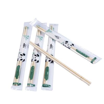 China Say Goodbye to Plastic Chopsticks Choose Customized Logo Round Bamboo Disposable Bamboo Chopsticks for Business Gifts for sale