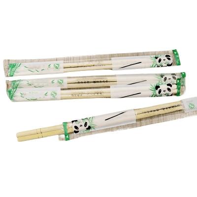 China Business Gifts Round Bamboo Disposable Chopsticks with Customized Logo and 100% Natural Bamboo Material for sale