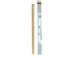 China Household/Restaurant/Hotel Full Wrapped 100% Natural Round Stick Disposable Bamboo Chopsticks Flatware Type Chopsticks for sale