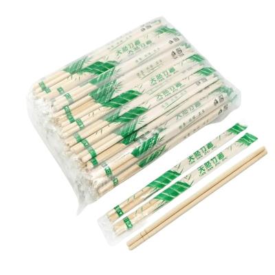 China OPP Packing Bamboo Round Disposable Chopstick Custom Natural Color Material Type 100% Natural Moso Bamboo for sale