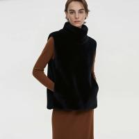 China Euro-American Eco-Friendly Faux Fur Waistcoat for sale