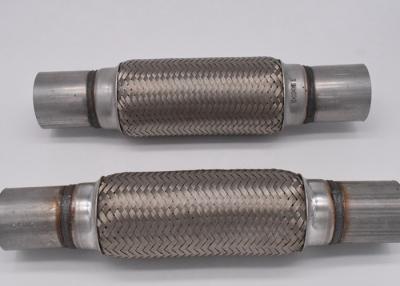 China 57mmx203mm 201 Stainless Steel Exhaust Flex Pipe With Nipples for sale
