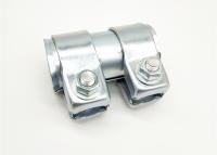 China Zinc Plated and Stainless Steel Car Exhaust Clamp Galvanized Sleeve Exhaust Pipe Connector for sale