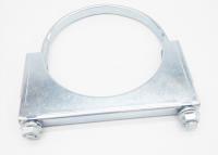 China Flat Band Zinc Plated 3 Inch U Bolt Saddle Exhaust Clamp for sale