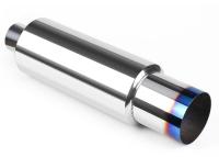 China Polished 63mm 409 Stainless Steel Exhaust Muffler for sale