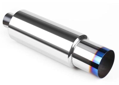 China Polished 63mm 409 Stainless Steel Exhaust Muffler for sale
