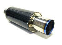 China Carbon Fiber 51mm 1.2mm Universal Exhaust Muffler for sale