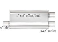 China Straight Through Performance 409 Stainless Steel Exhaust Muffler for sale