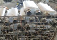 China 409 Grade 5 By 8 Inch Oval Center / Dual Stainless Steel Muffler for sale