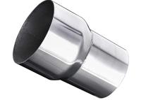 China Aluminized Steel 2 Inch Id 3 Inch Od Exhaust Pipe Adapter Mirror Polished for sale