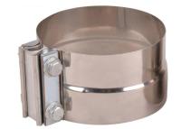 China Aluminized Steel Butt Joint 3 Exhaust Pipe Clamp for sale