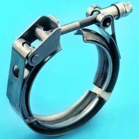 China Turbo Downpipe 3 Inch Stainless V Band Clamp Male Female Mild Steel Flange for sale