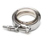 China 3.0 Inch 76mm V Band Clamp Mild Steel Interlocking Flanges With Quick Lock for sale