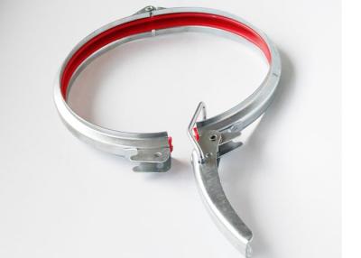 China 150mm Sealing Gasket V Band Flange Clamp For Dedust Industry for sale