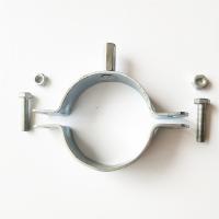 China Pipe Repair 100mm Galvanized Steel Clamps Oem Accept for sale