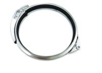 China 160mm Galvanized Steel Hose Clamp Quick Latch Flange Round Duct for sale