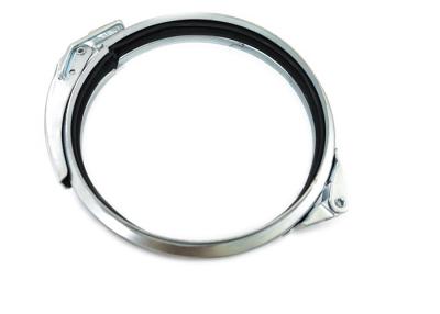 China 160mm Galvanized Steel Hose Clamp Quick Latch Flange Round Duct for sale