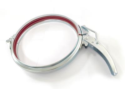 China Carbon Galvanized Steel Clamps For 1.0mm Dust Extraction Ducing for sale