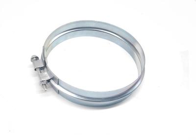 China Wide Spiral Round 600mm Galvanized Pipe Clips Hot Dipping For Modular Air Duct for sale