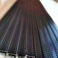 China Cutting Service Fluorocarbon Black Paint Aluminium Spacer Bar for Double Glazing 6-40A for sale