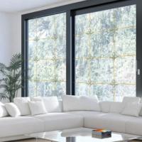 China Modern Design Golden Champagne Georgian Bar Insulating Glass Window For Within Budget for sale