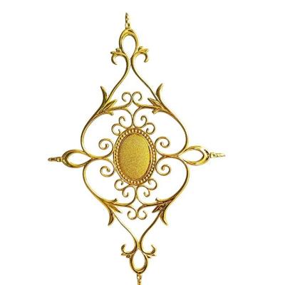 China Big Flower Shape Gold Decorative Georgian Bar for Modern Design Style Window Door for sale