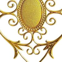 China Big Flower Shape Gold Decorative Georgian Bar for Modern Design Style Window Door for sale