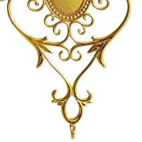 China Big Flower Shape Gold Decorative Georgian Bar for Modern Design Style Window Door for sale
