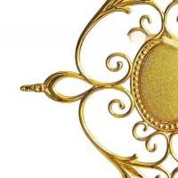 China Big Flower Shape Gold Decorative Georgian Bar for Modern Design Style Window Door for sale
