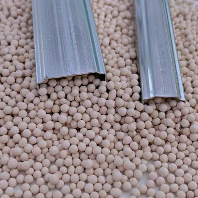 China Yellow Round 3A Limestone Molecular Sieve Size 1.5-2.0mm for Aluminum Spacer Bar for sale