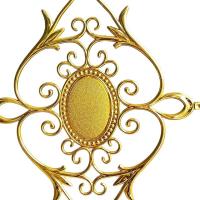 China Easy Install Long Size Ornate Double Glazing 7*15 Electroplate ALUMINUM Georgian Flower for sale