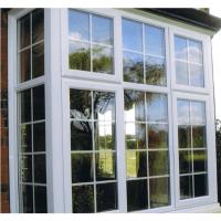 China Aluminum Double Glazed Home Window in Rose Gold with Georgian Bar and Customized Color for sale
