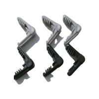 China Plastic Steel Aluminium Spacer Bars Corner Connector for Double Glazing Glass in Grey for sale