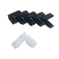 China Plastic Steel Aluminium Spacer Bars Corner Connector for Double Glazing Glass in Grey for sale