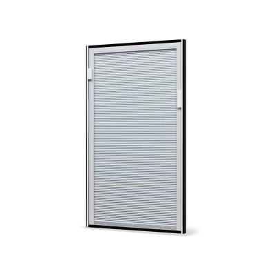 China Magnetic Control System Insulated Glass Aluminum Roller Shutter with Built-in Curtain for sale