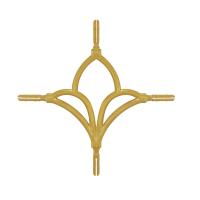 China 16*7 Gold Aluminum Georgian Bar Painted Decoration Connector for Double Glazed Windows for sale