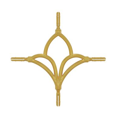 China 16*7 Gold Aluminum Georgian Bar Painted Decoration Connector for Double Glazed Windows for sale